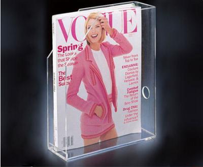 China Customized different sizes acrylic magazine holder for sale