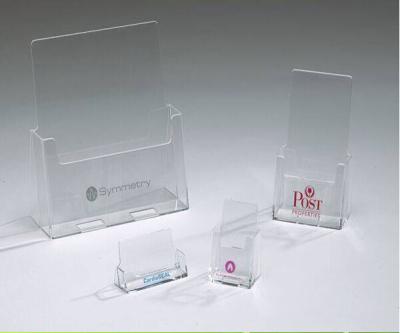 China Customized different sizes acrylic brochure holder for sale