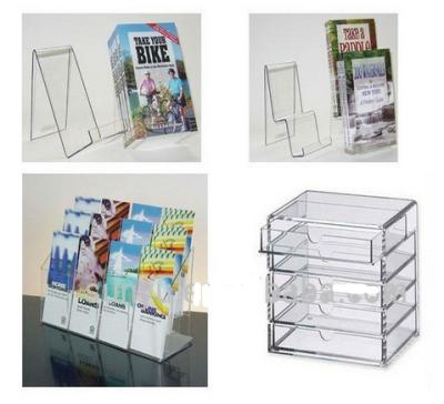 China Factory customized acrylic brochure holder and organizer for sale