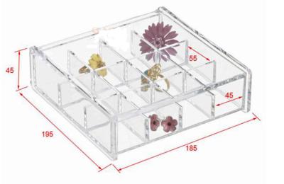 China Promotional High Transparent Acrylic Jewelry Box Wholesale for sale
