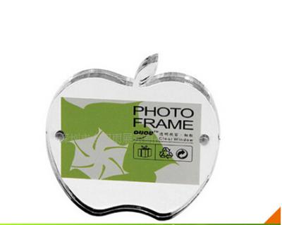 China Apple-shaped Acrylic Photo Frame ,Customied Acrylic Photo Frame for sale