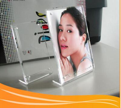 China L shape tabletop acrylic picture frame for sale