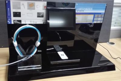China customized black acrylic headphone display rack for sale