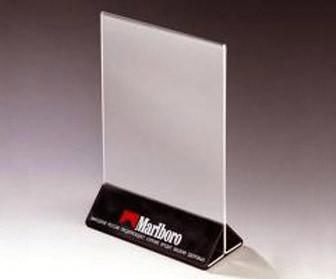 China Tabletop acrylic menu display holder for sale