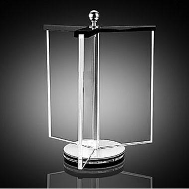 China Tabletop 3 sides rootating acrylic menu holder for sale