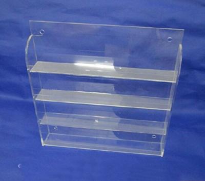 China Acrylic material wall mount acrylic nail polish display for sale