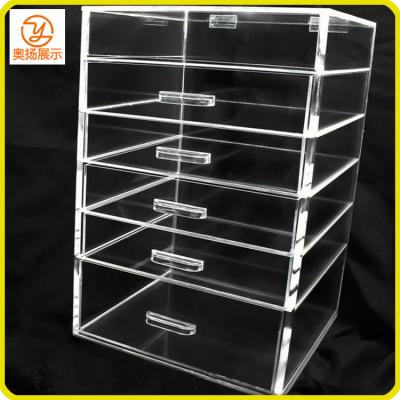 China eco-friendly acrylic makeup organizer with 5 drawers for sale