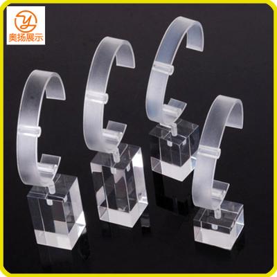 China clear square base Acrylic Watch Display stand for sale