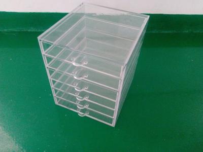 China 6 tiers clear acrylic makeup organizer with drawers for sale