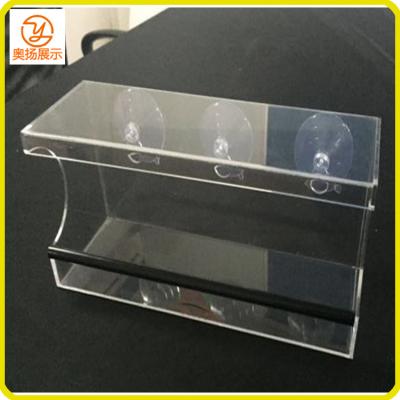 China Amazing hot sale customized clear acrylic bird feeder with suckers for sale