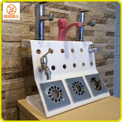 China Shenzhen factory customized acrylic bathroom harware display acrylic tap display stand for sale