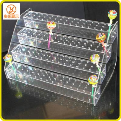 China New product customized clear acrylic lollipop candy display stand for sale