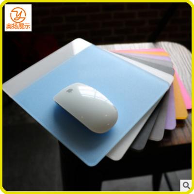 China Customzied fashionable led square plexiglass acrylic mouse pad for sale