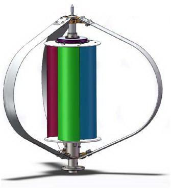 China 12V 200W Maglev-de Windturbine, windt Zonne Hybride LEIDENE Straatlantaarn VAWT Maglev Te koop