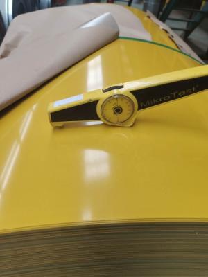 Κίνα Ppgi Steel Coil Ral9002 72107010 για Omega Channels Shandong 914mm 0.27mm PpgiSheet Αντοχή ± 1% Προσαρμοσμένο χρώμα Ral προς πώληση