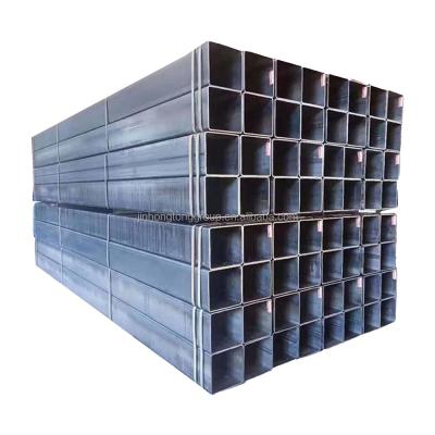 Cina Tubi quadrati di acciaio galvanizzato strutturato rivestiti di 20 gradi Tubi quadrati e rettangolari di acciaio carbonio Tubi non oliati in vendita