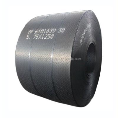 Chine ASTM carton laminé à chaud en acier à bobine à carreaux plaque de diamant Q235/Q345/SS400 Grade d'acier 600-1800 mm Largeur à vendre