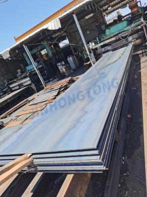 Cina Piastra di acciaio caldo a carbonio non legato A283 A36 A572 Q235 Q345 Lunghezza personalizzata per materiale da costruzione lamiera di acciaio laminata a caldo in vendita