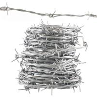 China Galvanized Single Twisted Barbed Wire Roll for Protective Construction Length Customers' Demand for sale