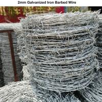 China Galvanized Single Twisted Barbed Wire Roll for Protective Construction Length Customers' Demand for sale