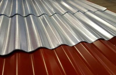 China Corrugated wave tile roof sheet Standard ASTM Size 040 dimension thickness custom color galvan sheet RAL 40 67 PPGL ppgi for sale