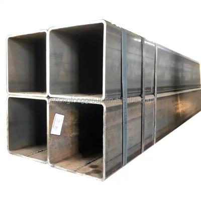 China Tubos de aço carbono retangulares Erw Tubos de aço quadrados com superfície preta e tubo especial 80 X 80 à venda