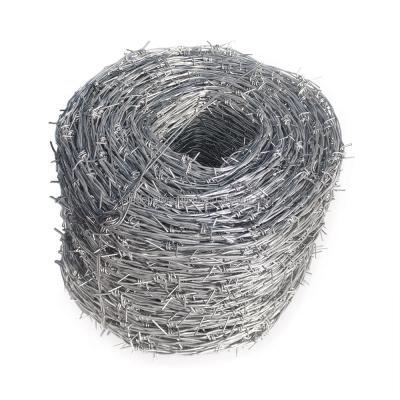 China Galvanized Metal Barbed Wire for Mesh Security Fencing 12.5 18 Gauge PVC Coated Iron Wire 50kg Directly Supply Offer for sale