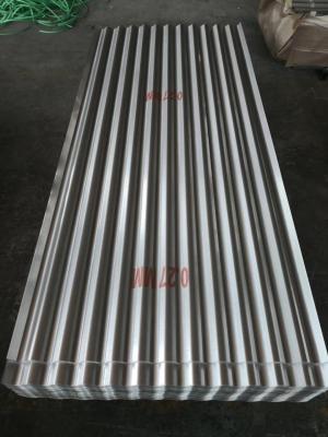 Cina Piastra di tetto in acciaio ondulato galvanizzato con tegola di tetto rivestita di zinco e spangolo zero spangolo regolare minimo in vendita