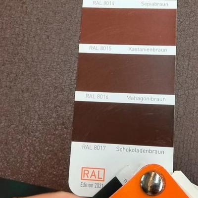 China 0.45mm PVDF Surface PPGI Coil White Color Wood Grain Printed PPGI Steel Coil Manufacture with 5-7 Microns Paint Back for sale