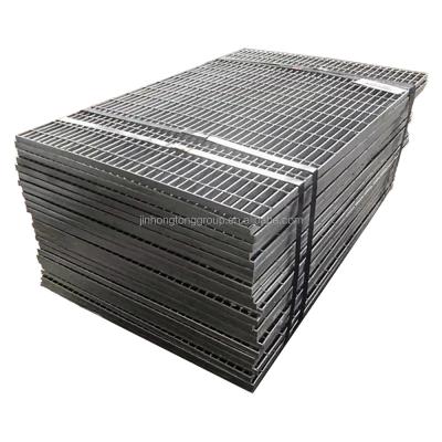 China Hot dip galvanized steel grating standard size flat bar Serrated Steel Grating for sale