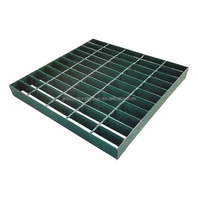 China Customised Ss 304 316 Stainless Steel Grating pvc painted steel grating for Walkway Platform Foot Plate for sale