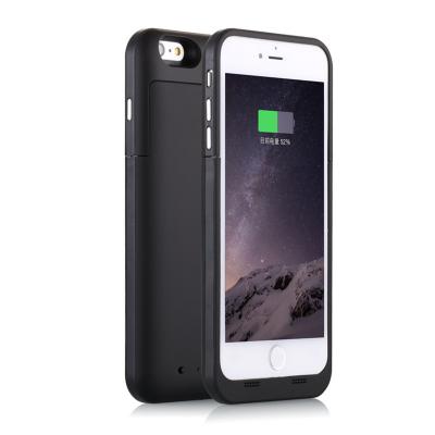 Китай Защитные черные батарея 6800 mAh Лити-полимера случая Iphone 6 добавочная поручая продается