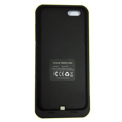 Китай Желтый цвет случая силы OEM/ODM защитные Iphone 6 добавочный освобождает конструкцию продается