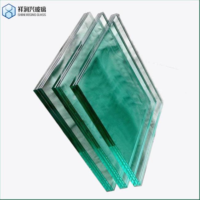 Glass 4mm - 12mm EVA Film Decorative Fence Pattern Ribbed Laminated Glass with Certificate Tempered Laminated Glass