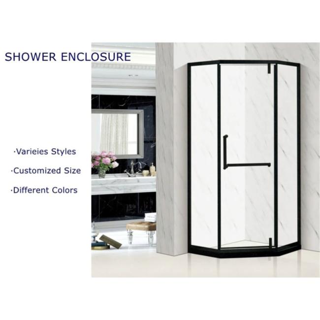 Modern Design Luxury High Quality Bathroom Full Frame Shaft Hidden Diamond Shower Room Corner Shower Enclosure