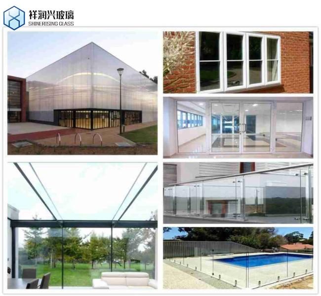 Tempered Armored Glass Vidrios Templado Toughened Glass 12mm De Vidrio Templado Construction Real Estate Glass