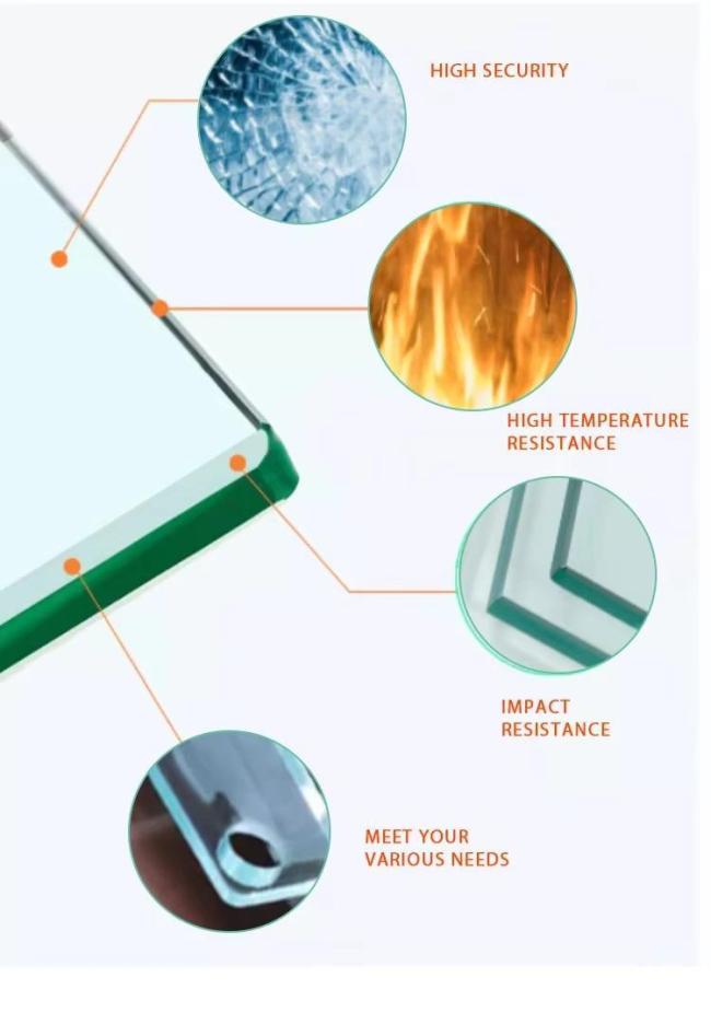 Flat Curved Semi Tempered Toughened Laminated Safety Glass for Balustrade Handrail Railing