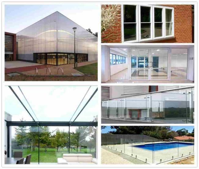 Factory Direct Sale Frameless with Frame Pool Balcony Staircase Panel Tempered Glass Balustrade Railing Fence