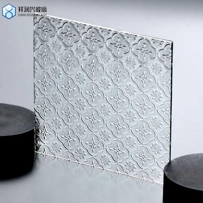 Ultra Clear Pattern Glass Rolled Glass Panel for Partition Door Window Pattern Glass for Solar Panel