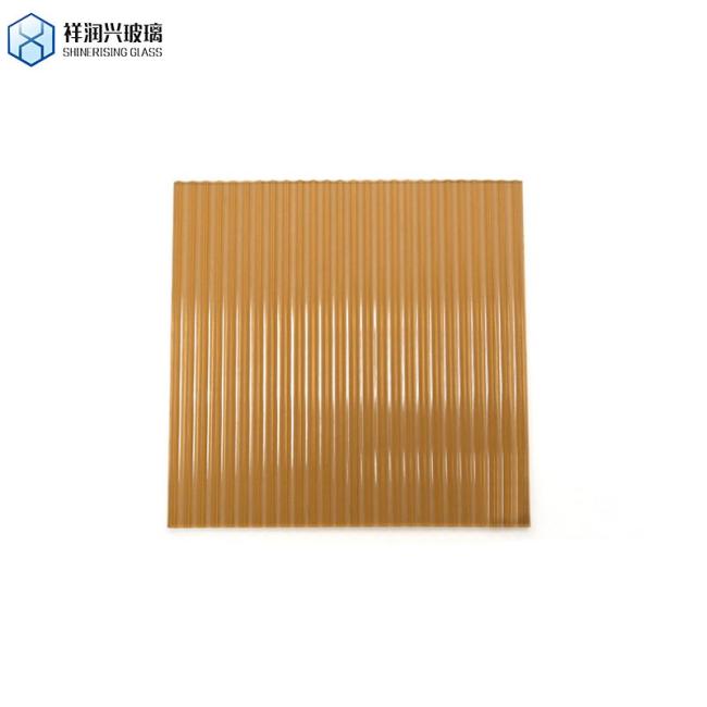 Rain/Diamond/Water Hot Selling Item Large Silver Mirror 1 Way Glass Tinted Mirror Glass Brown Embossed Glass