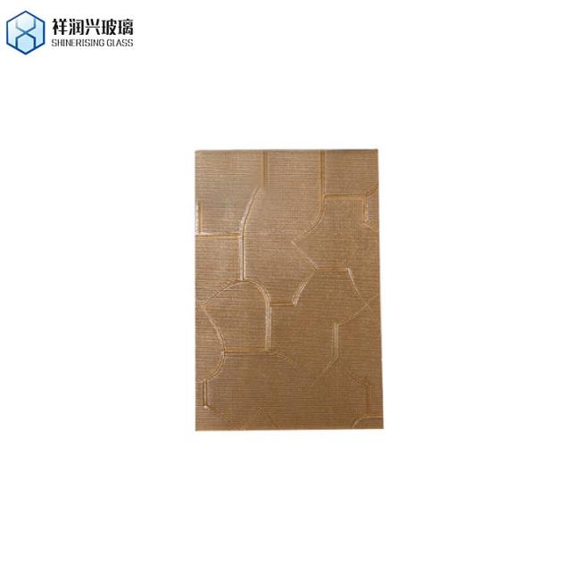 2mm-10mm Temperable Figured Pattern Grey Glod Ultra Clear Moru Glass Panel for Partition Door Window Brown Embossed Glass