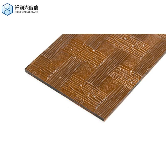 Transparent Clear Millenium Flora Moru Diamond Qingdao Figured Sheet Glass Pattern Glass Brown Embossed Glass