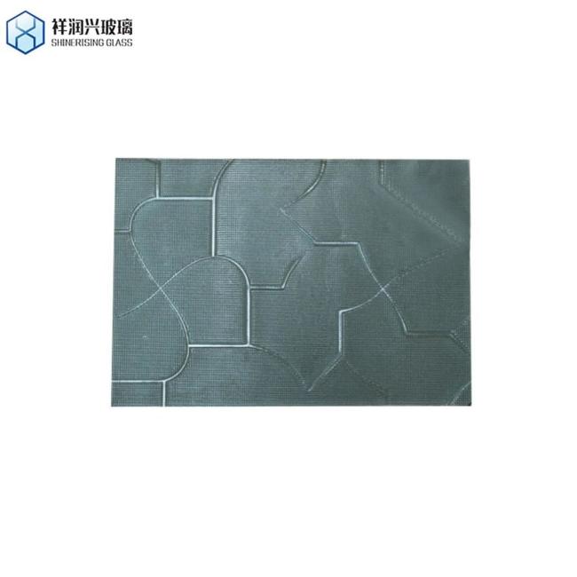 Customized Logo Customized Pattens Filmed Glass Partition Wall