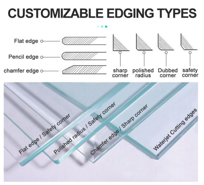 Sheet Float Reflective Frosted Acid Etched Glass Esg/Vsg Toughened Safety Laminated Low E Insulated Tempered Glass