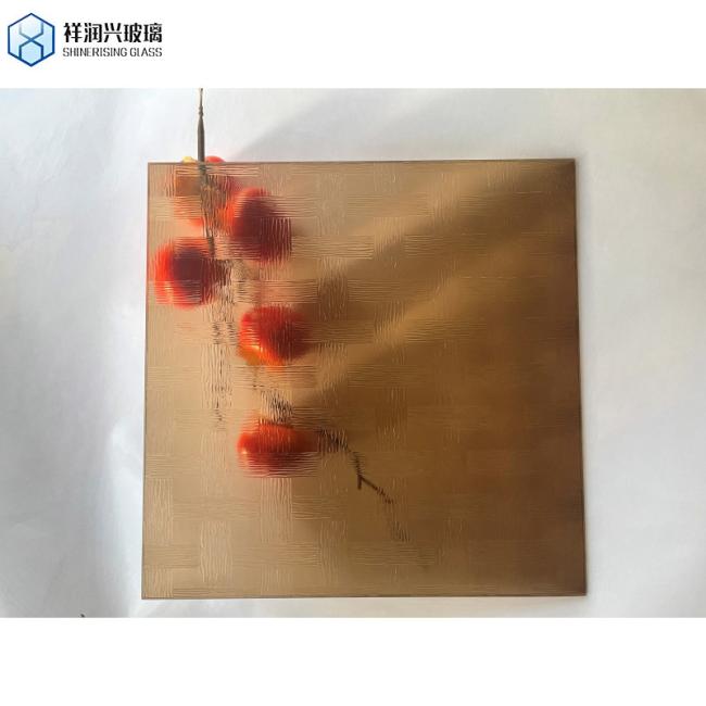 4mm Bronze Diamond Pattern Glass, Clear Diamond Pattern Glass