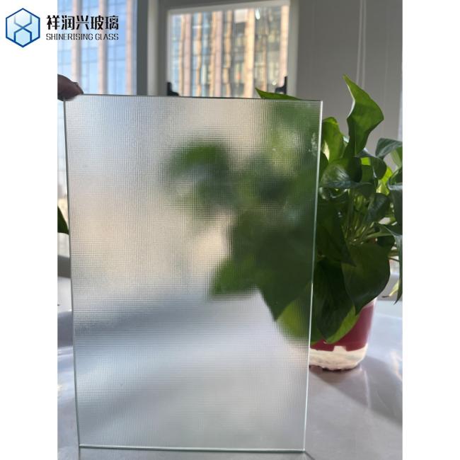 6mm 8mm 10mm Low Iron Toughened Round Groove Ribbed Glass Broad Reeded Patterned Glass for Partition