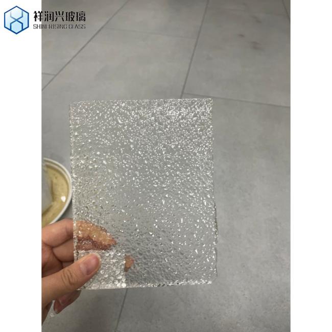 High Quality Fluted Texture Pattern Chinchilla Transparency Transparent Tempered Toughened Safety Decorative Glass Factory Price