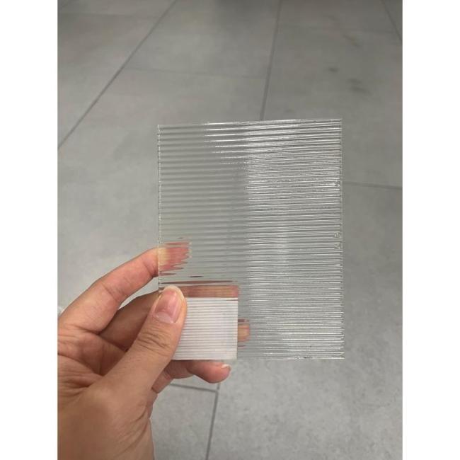 5mm 8mm 10mm Low Iron Toughened Round Groove Ribbed Glass Broad Reeded Patterned Glass for Partition
