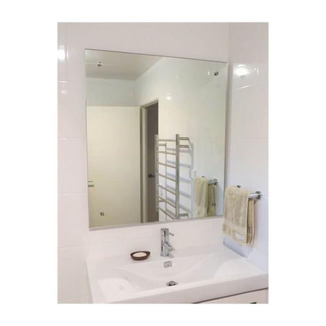 Sapphire Blue Pack Round Square Glass Beveled Mirror 3.0mm Customized Mirror Tray with Crystal