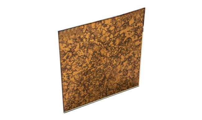 3mm 4mm High Quality Gold Rectangle Antique Mirror Glass Brick Wall Mirror Wall Titles 12X12